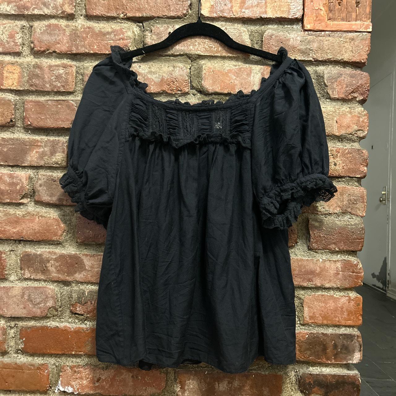 small doen black frances top. worn just a couple... - Depop