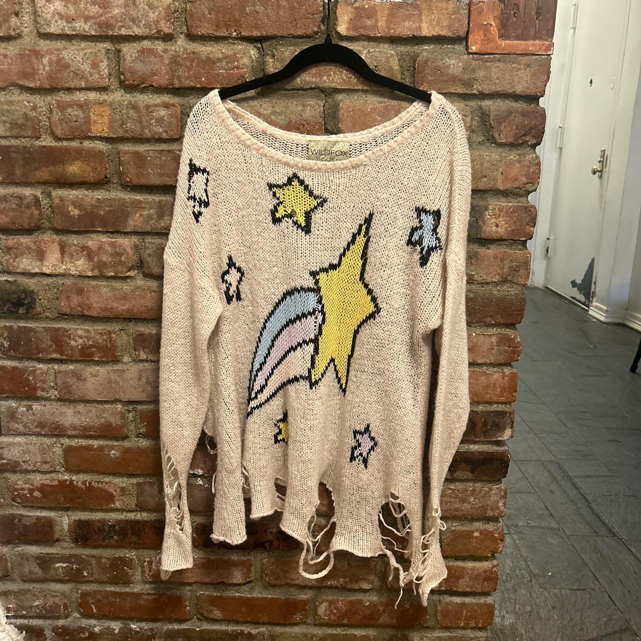 small iconic wildfox sweater. some snags but if you... - Depop