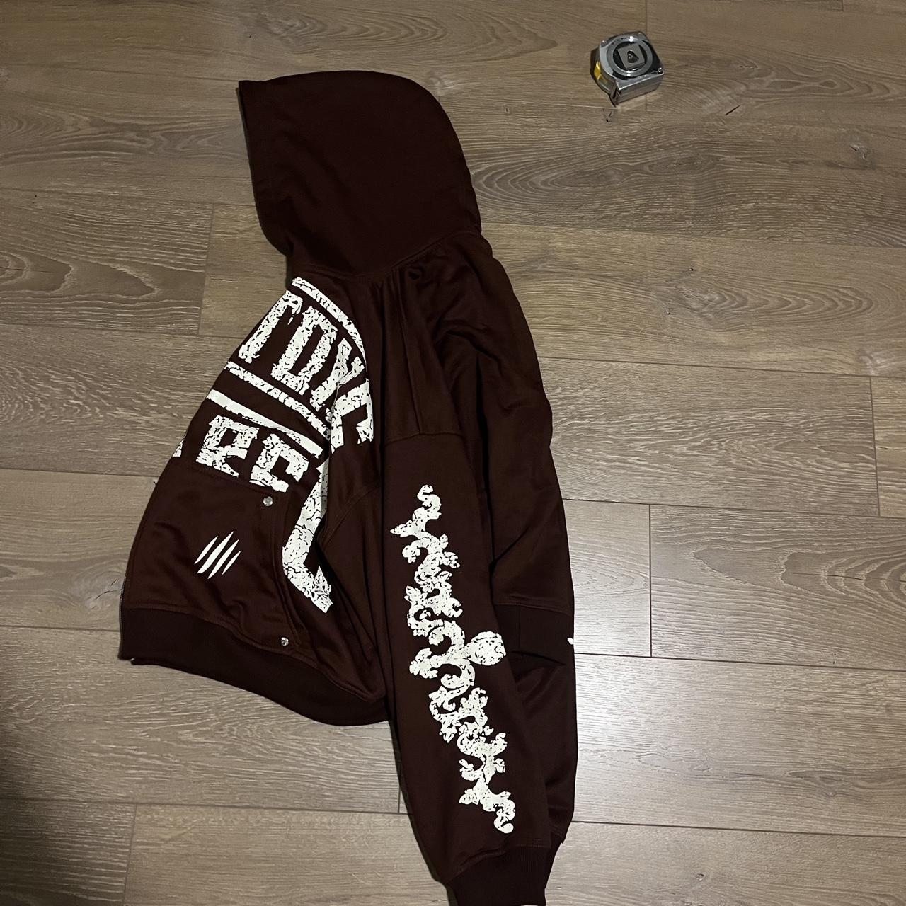 BROWN Two Tone Saint zipup Brand new never worn 100... | Depop