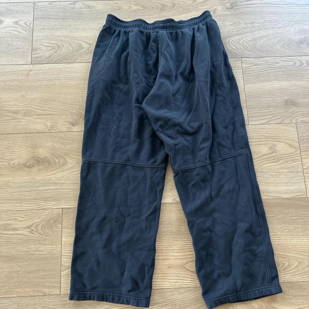 baggy vintage y2k adidas uncuffed sweats size... - Depop