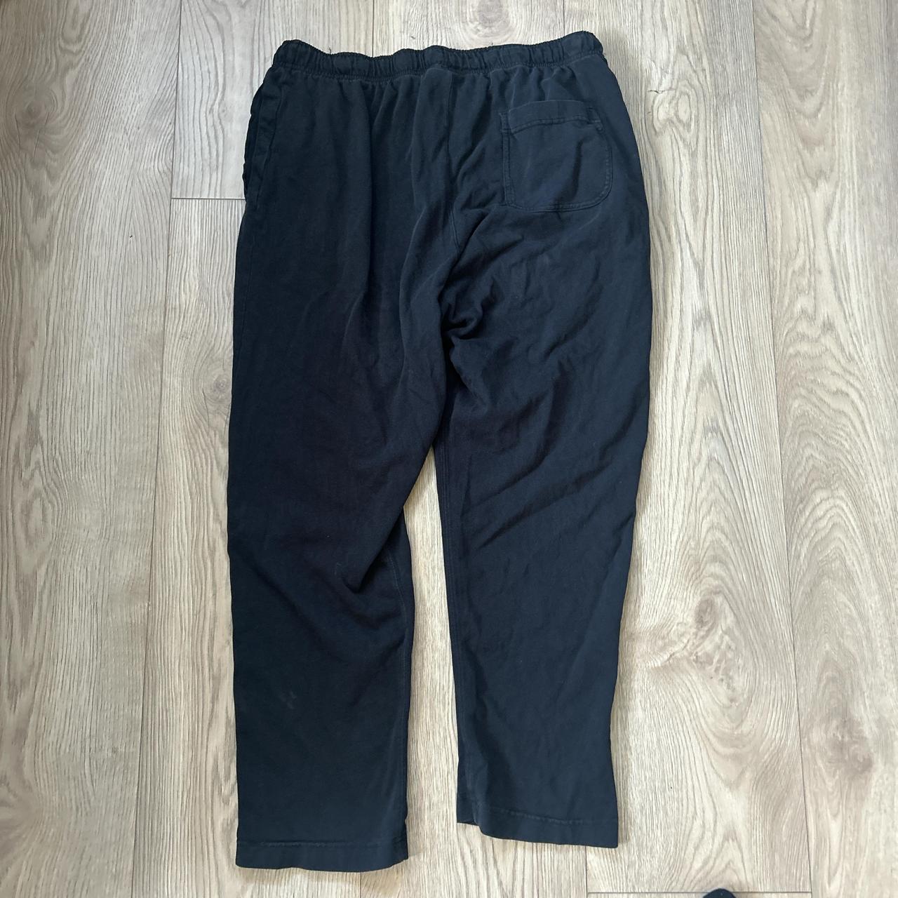 vintage y2k uncuffed black nike sweats size xl could... - Depop