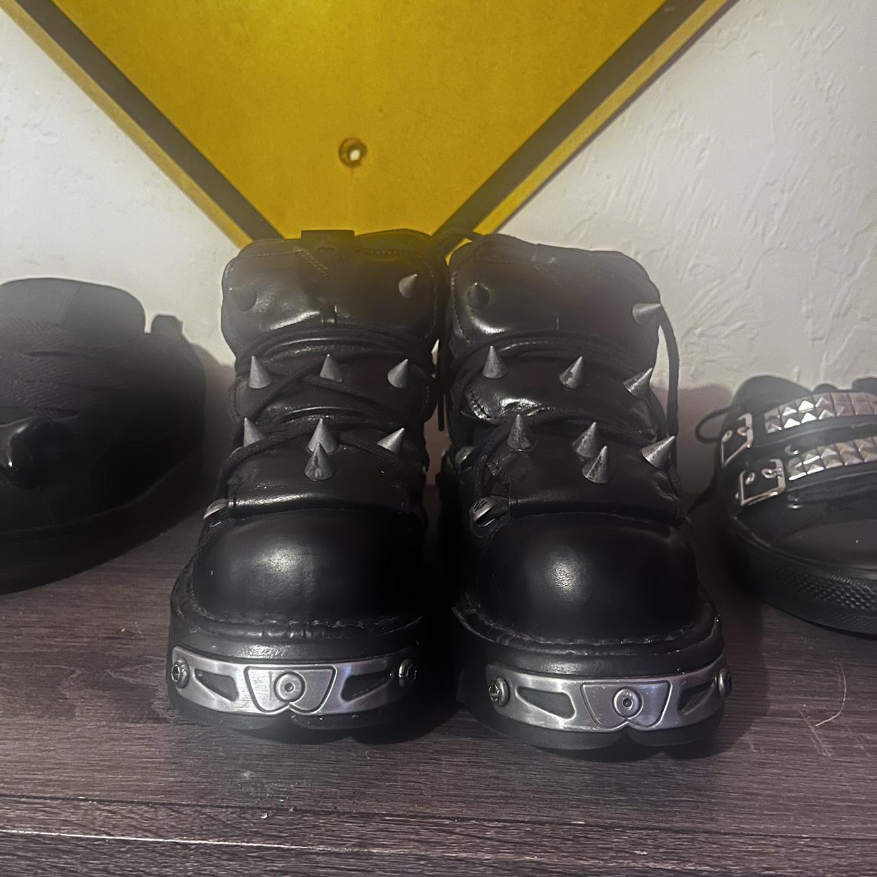 new rock reactors with box #newrock #punk #boots - Depop