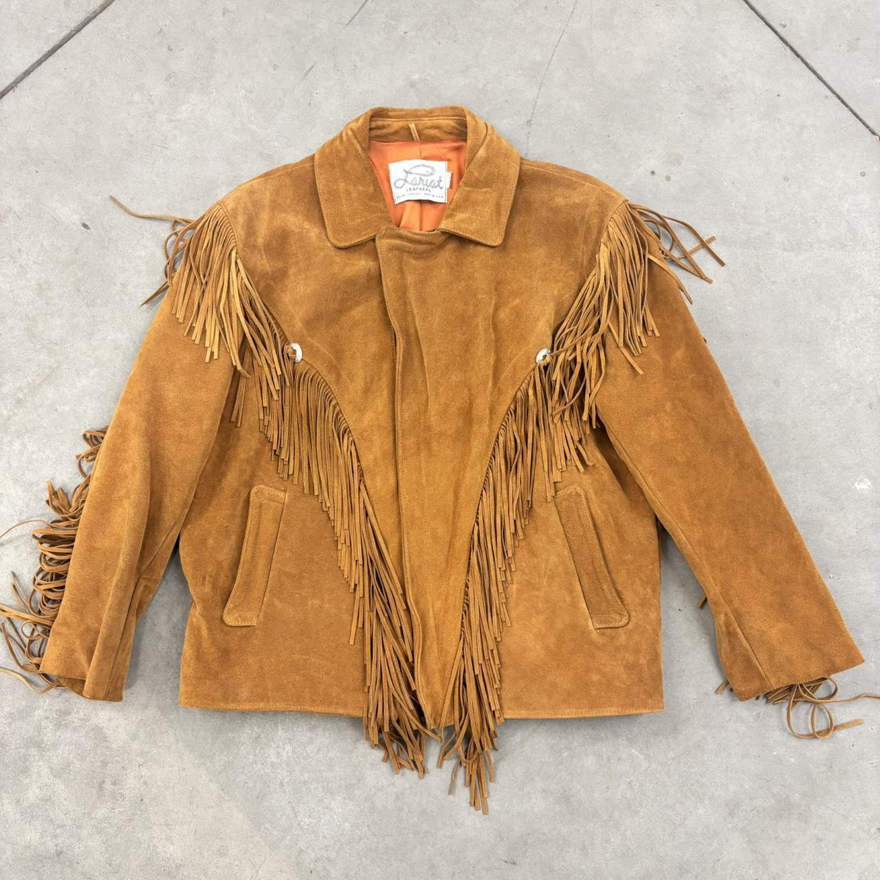 Lariat Leathers Fringe Jacket Size xl, measures 24”... | Depop