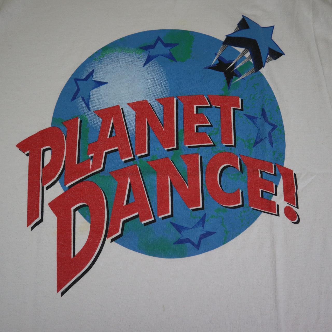 Vintage 90s Planet Dance Shirt SIZE:... - Depop