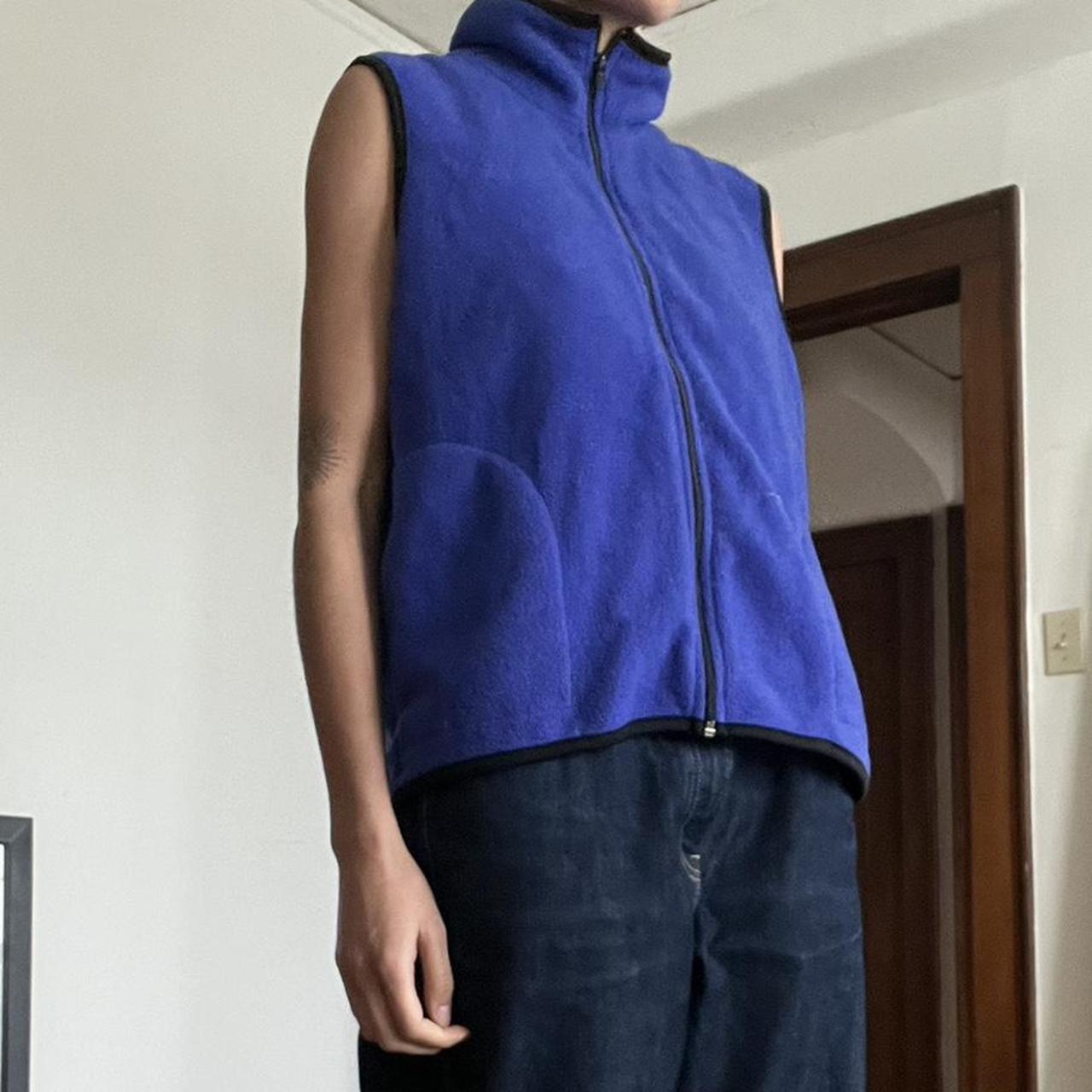 Cute little blue vest - perfect for the winter!!... - Depop