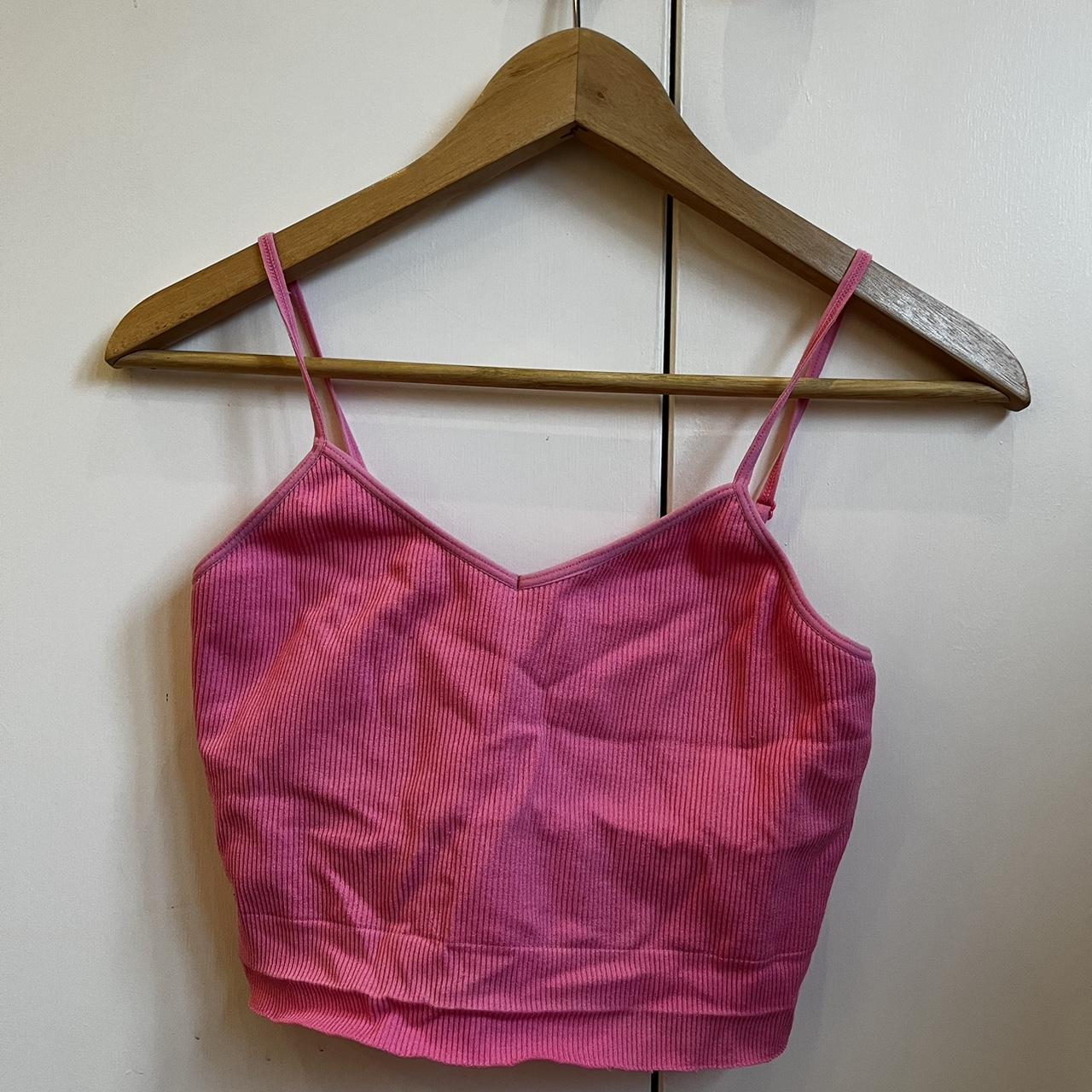 PRIMARK pink lounge crop top. Only got last summer... - Depop