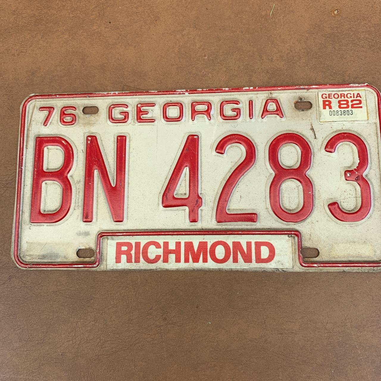76 collectible Georgia license plate 4283 You... - Depop