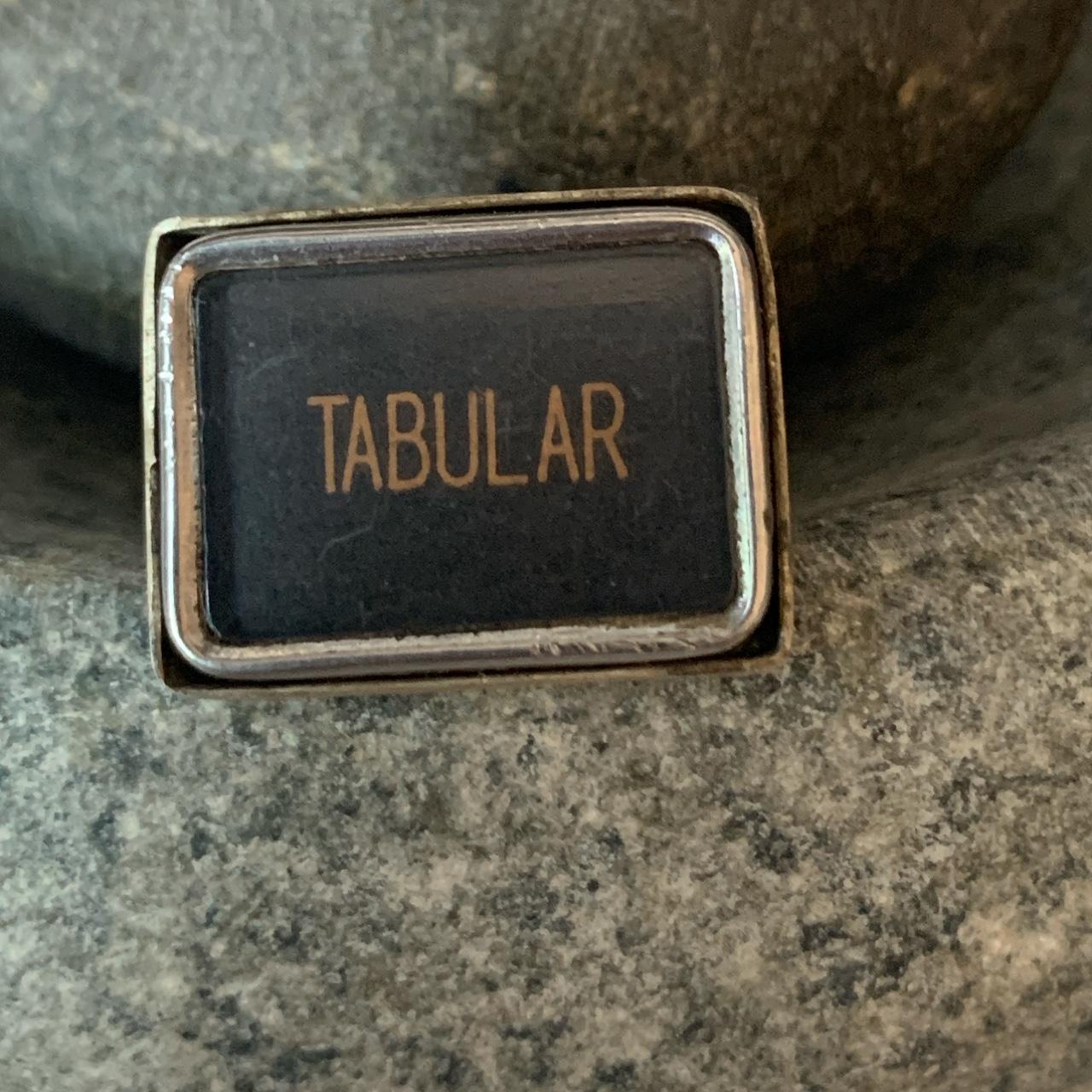 Tabular typewriter key ring Grab this Handmade... - Depop