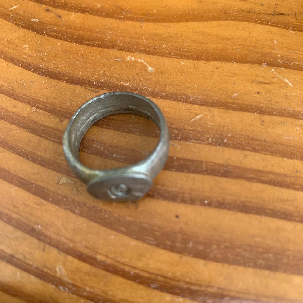 O stamped base metal ring Limited edition handmade... - Depop