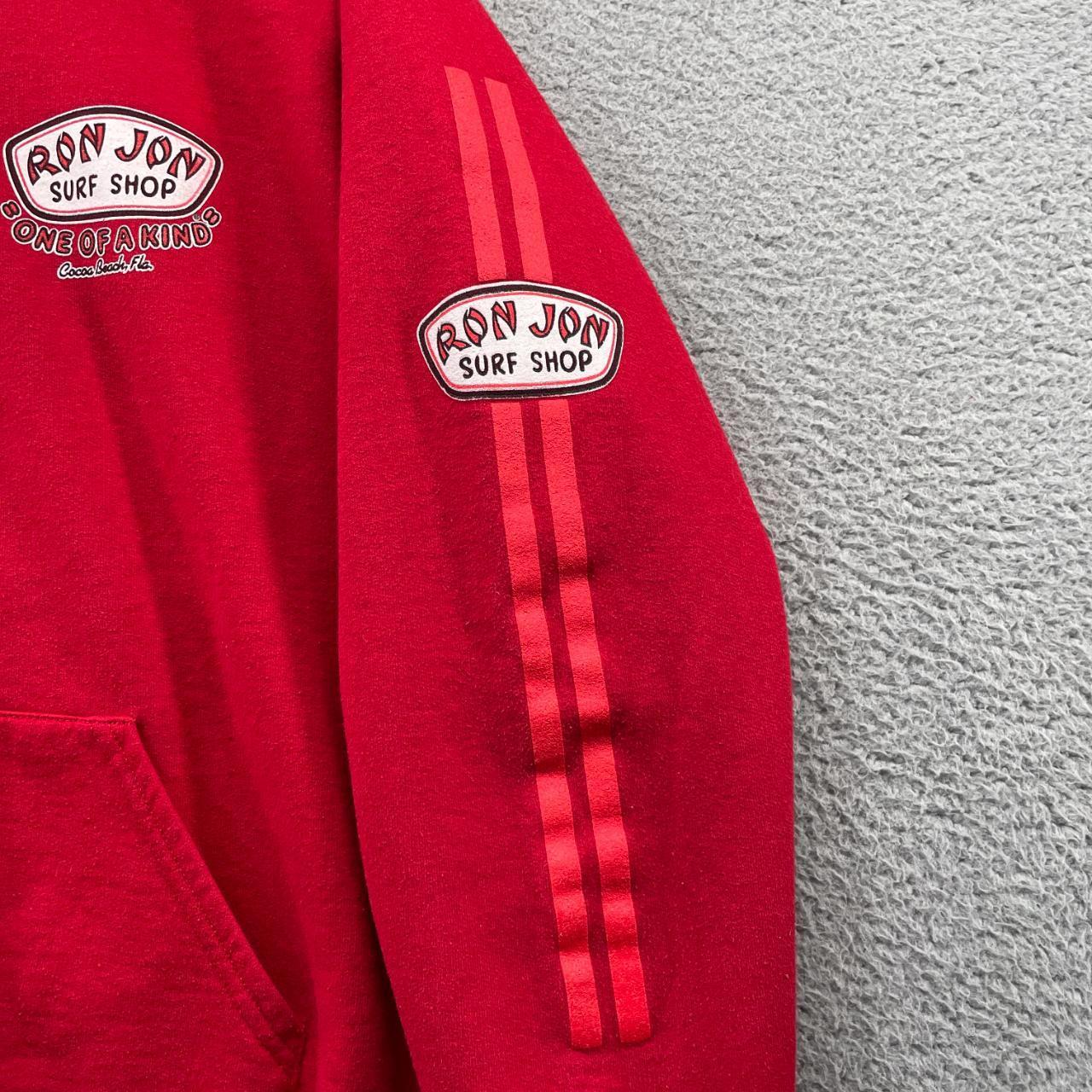 RON JON surf shop hoodie cocoa beach florida red... - Depop