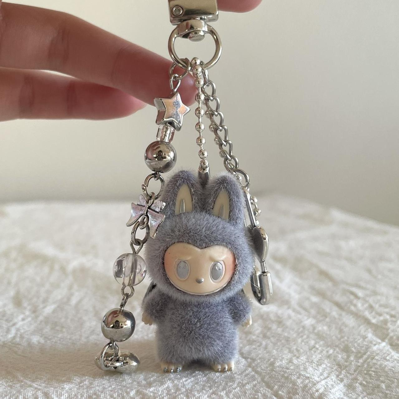 Labubu keychain grey zimomo 🌚 | Depop