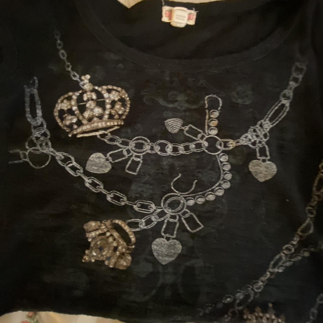 Croped crown chain top Size: S Condition: Like... - Depop