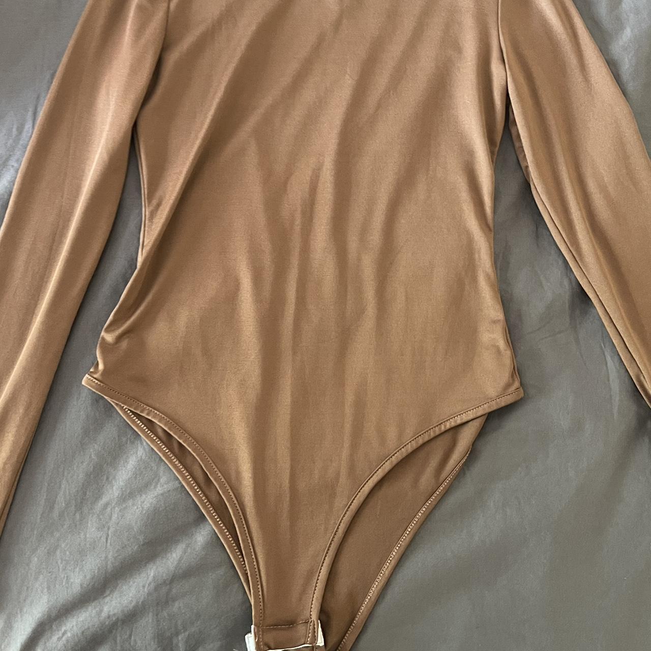 Shien brown body suit (skims dupe) 🤍Lighting is off... - Depop