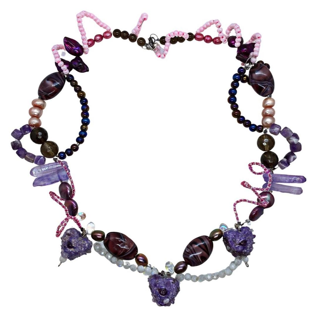 Onyx Von Trollsberg super charged crystal necklace... - Depop