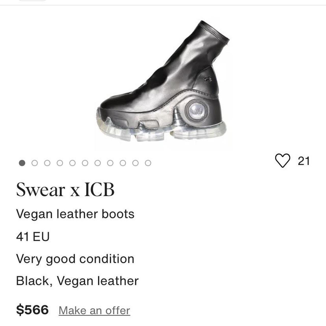 Swear London Women's Black Boots | Depop