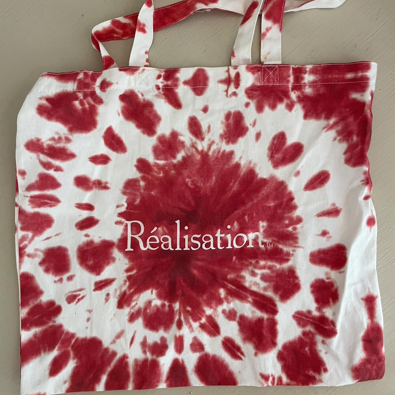 Realisation red tie dye tote bag! Very cute for summer - Depop