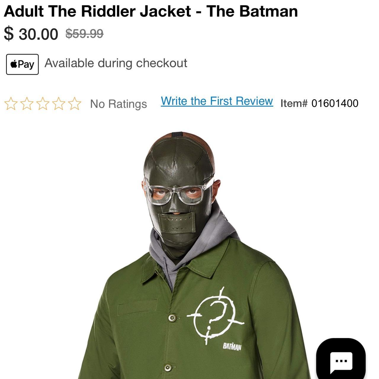Green Riddler costume jacket Worn once Men’s size... - Depop
