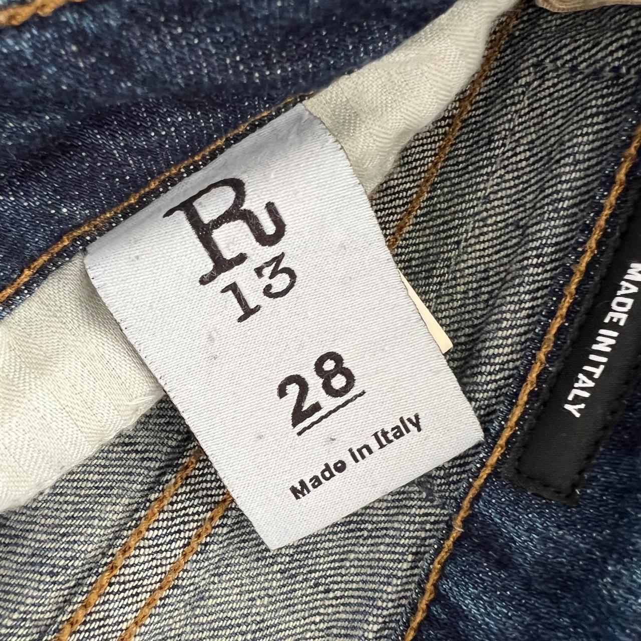 R13 (made in Italy) skinny jeans with light and dark... - Depop