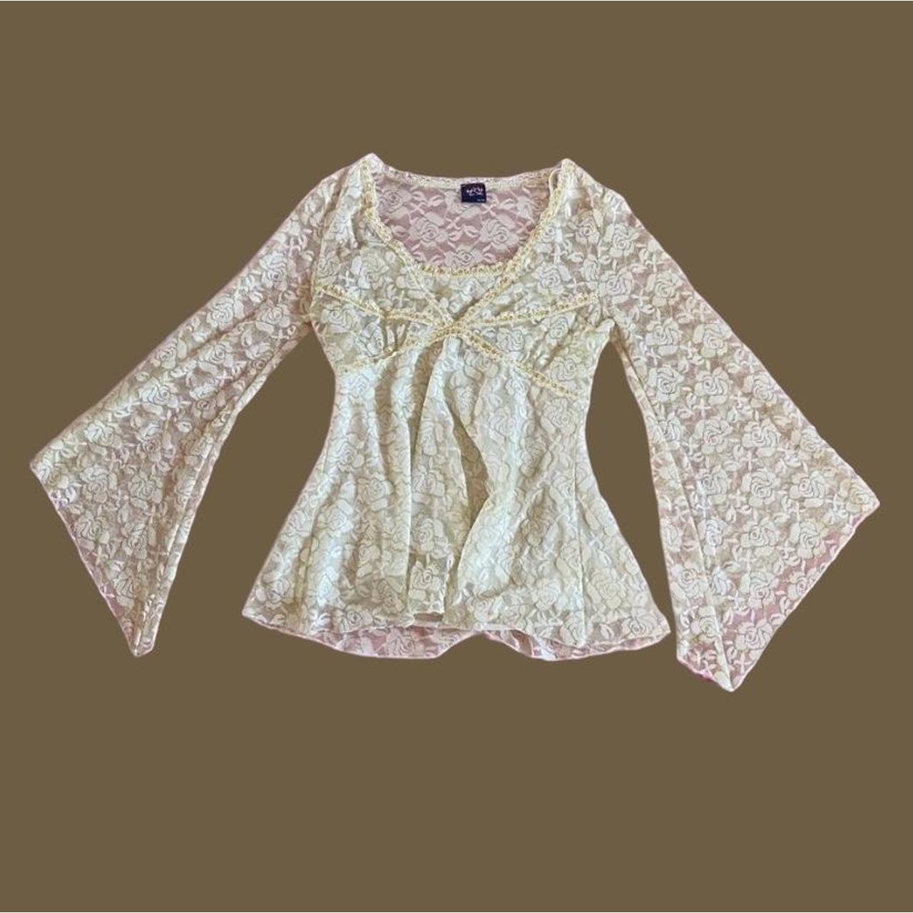 Women's Cream Blouse | Depop