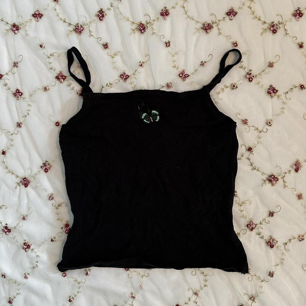 y2k deadstock butterfly cami vintage y2k NWTs... - Depop