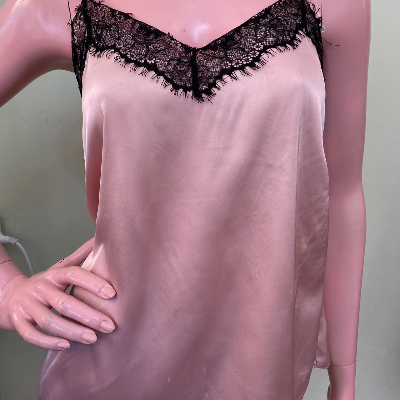 Pink Satin Cami 🌺size Small Cami Tank Lingerie Depop