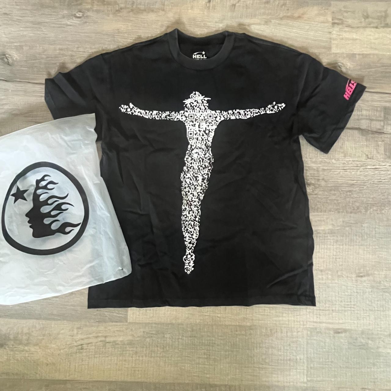 Hellstar qr jesus T-shirt Sizes large and medium... | Depop