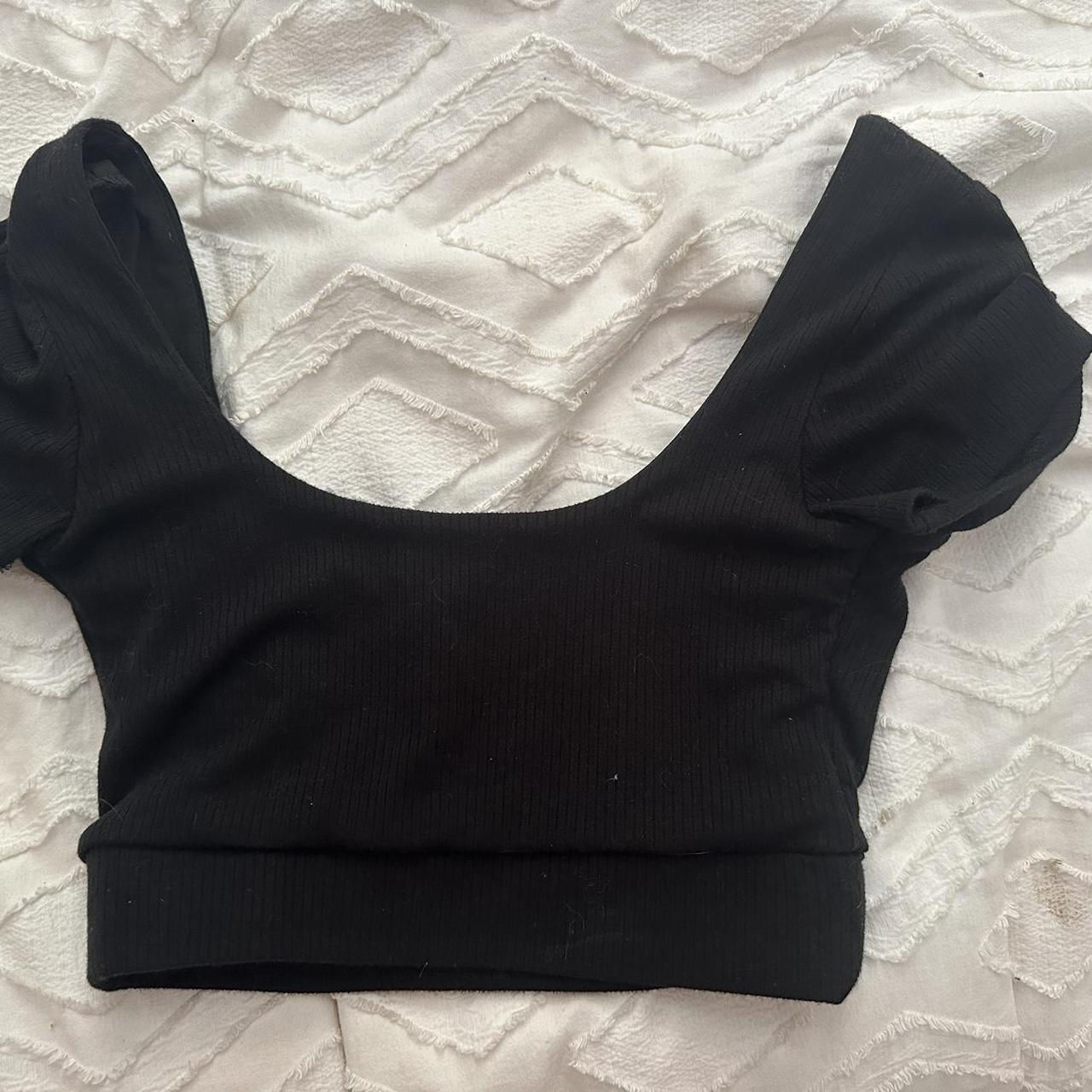 glassons black backless top size xs - Depop