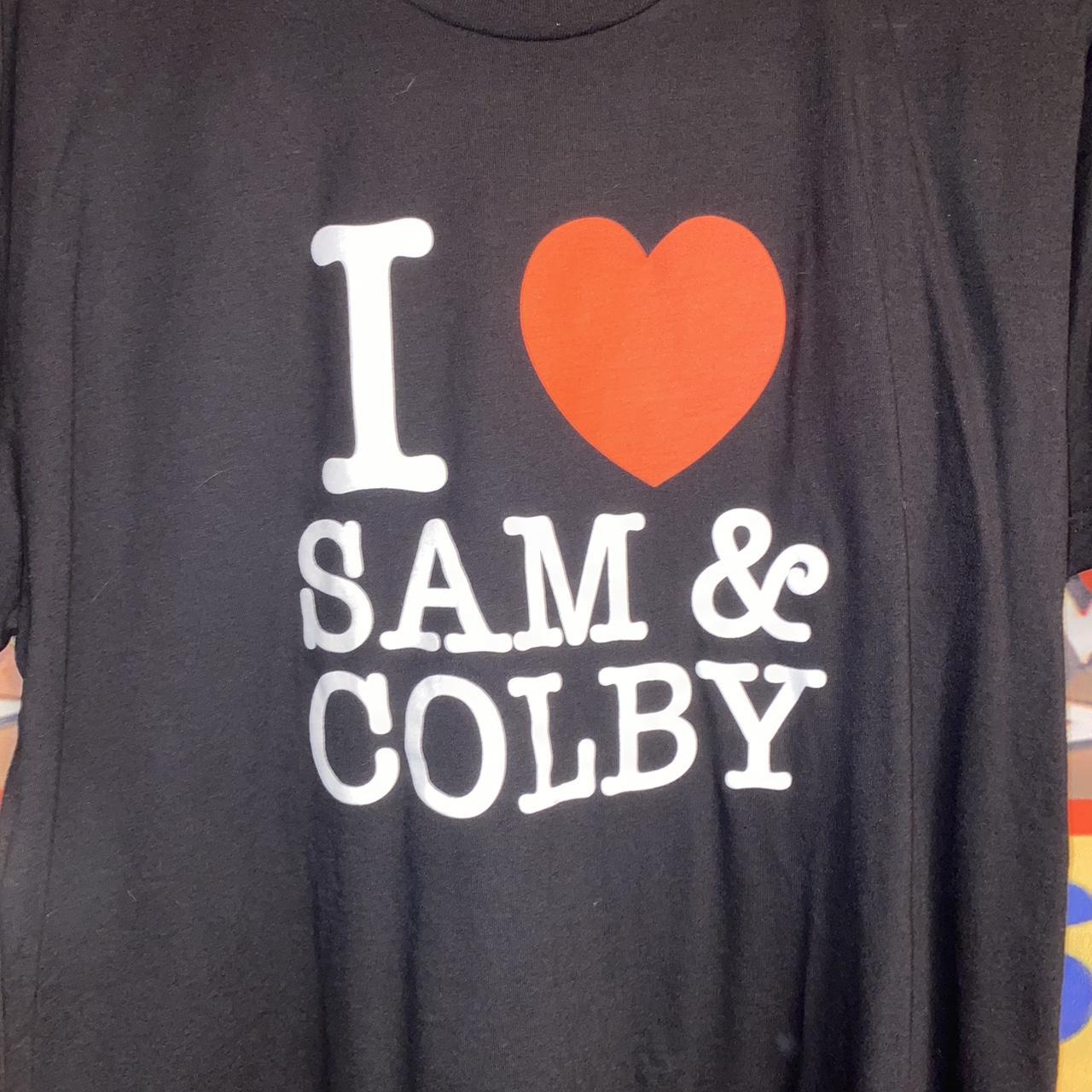 Sam and Colby merch never worn in the size large... - Depop