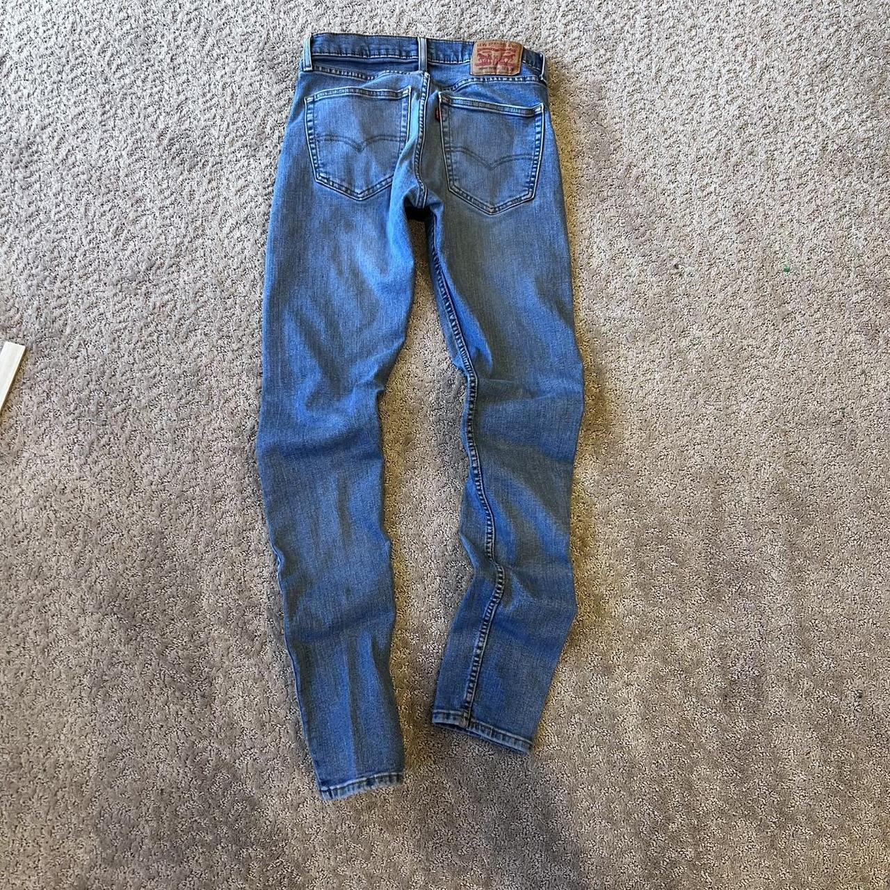 Levi Blue Jeans MEASUREMENTS SHOWN leg opening 5... | Depop