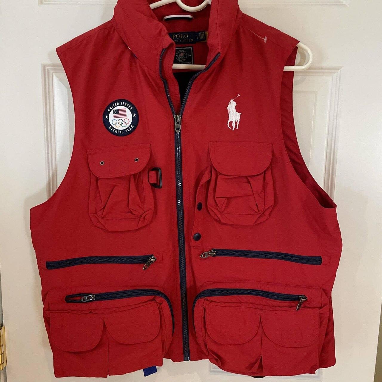 Polo Ralph Lauren Men's Red Gilet | Depop