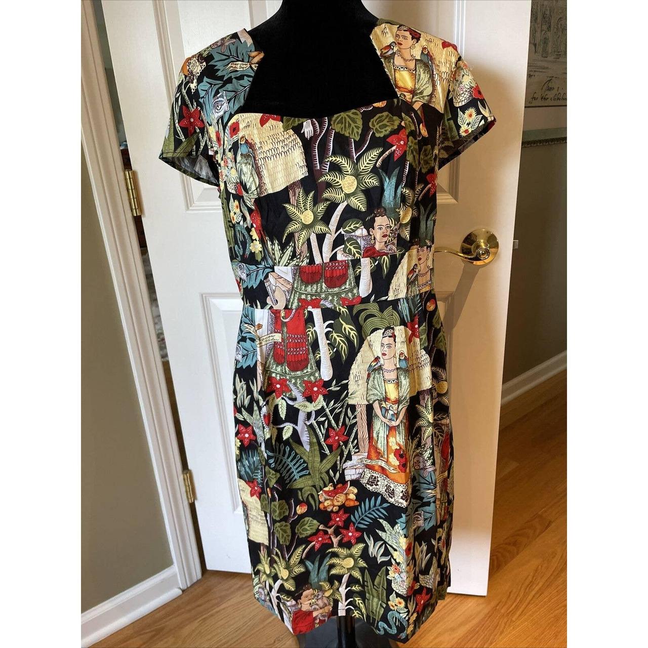 New with tags Grace Karin Frida artist print dress... - Depop