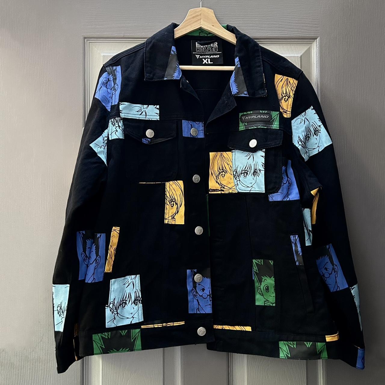 HYPLAND HXH Collab Screen Printed Denim Jacket #hxh... - Depop
