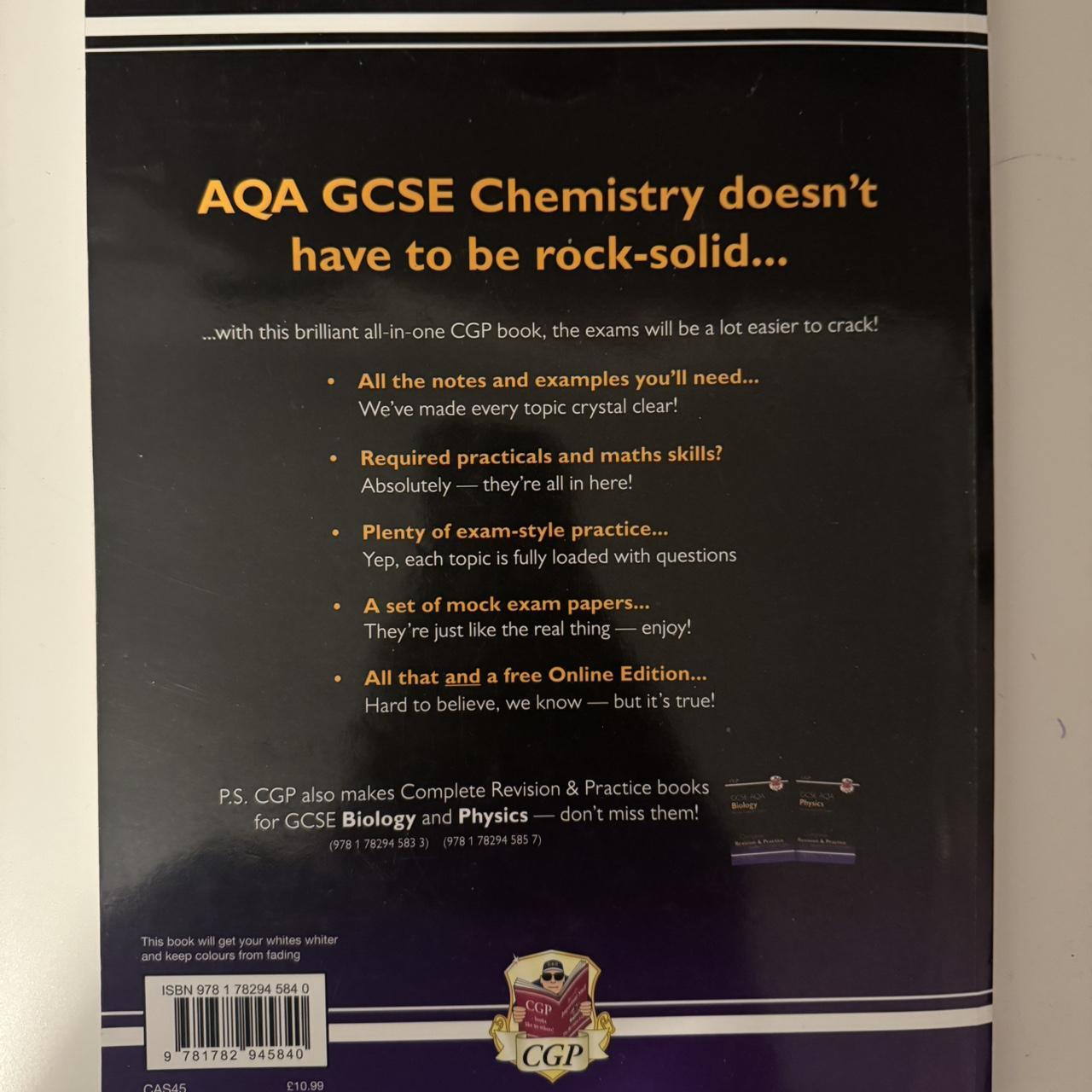 GCSE AQA Chemistry Revision Book with practice... - Depop
