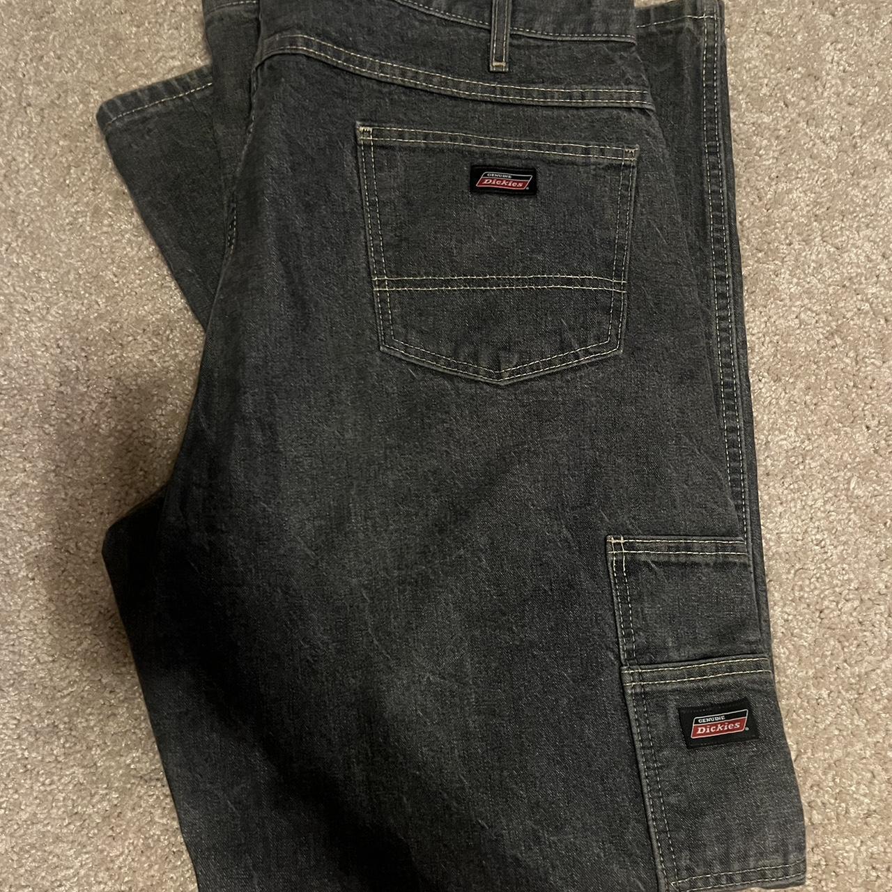 Dickies Men's Grey and Black Joggers-tracksuits | Depop