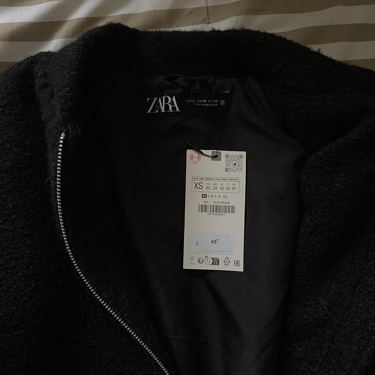Brand new black bomber jacket from Zara (size... - Depop