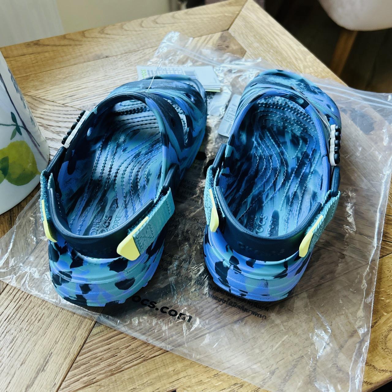 Women’s Croc’s Classic All Terrain Blue/Black/Yellow... - Depop