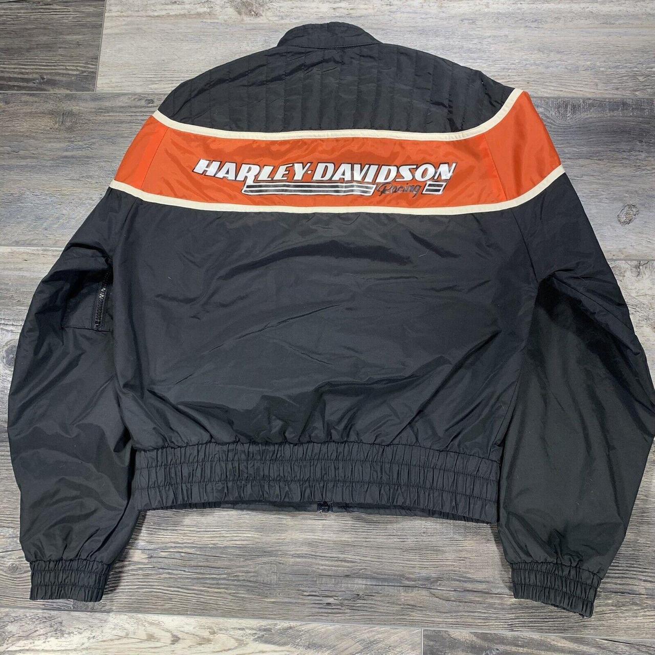 Vtg Harley Davidson Racing Jacket Mens Sz Small... - Depop