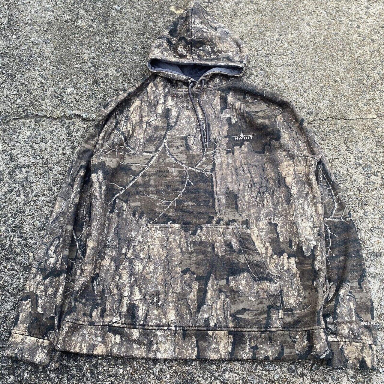 Realtree Timber Camo Hoodie Mens Large Hunting Pullover - Depop