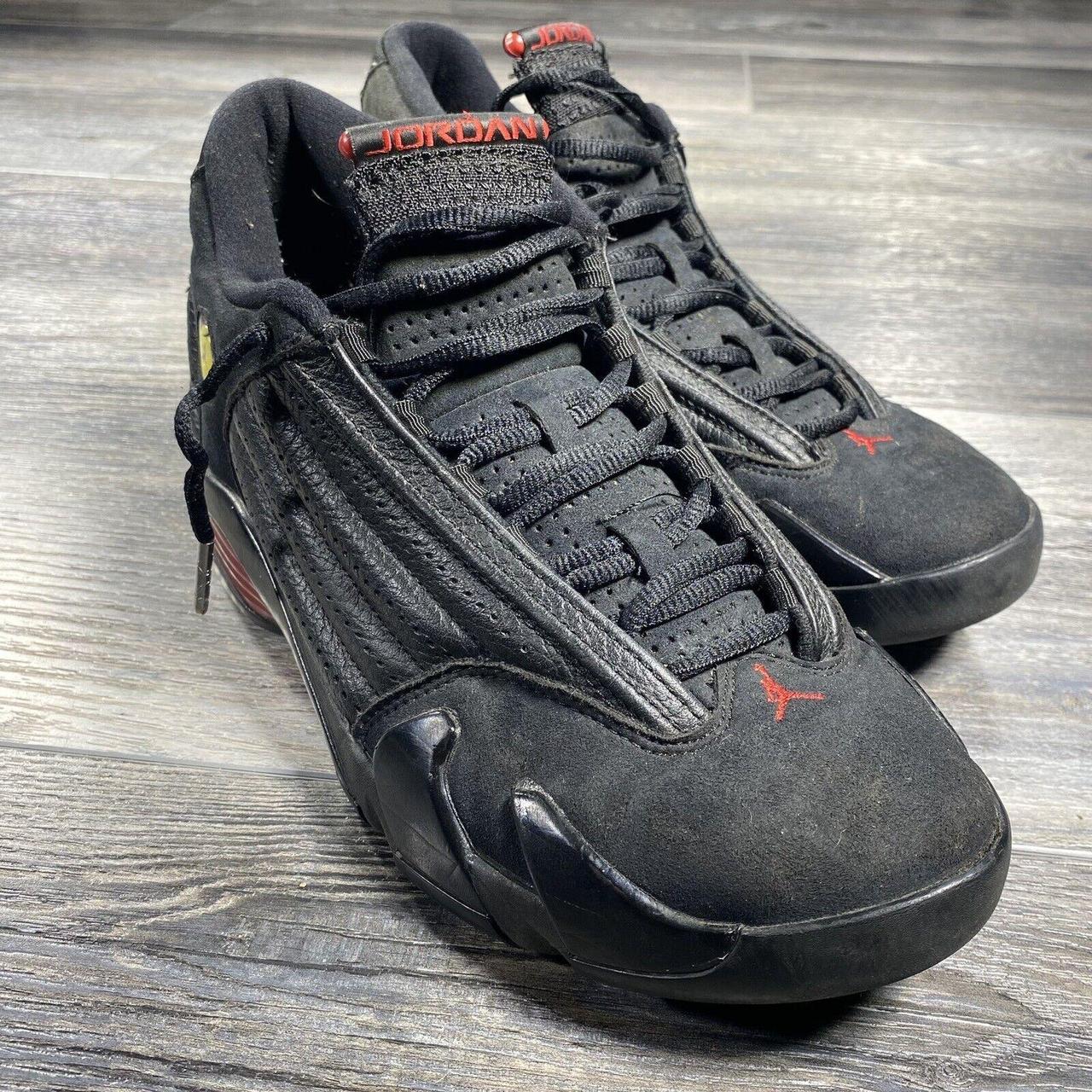 Nike Air Jordan Retro 14 Last Shot Black Red Mens... - Depop