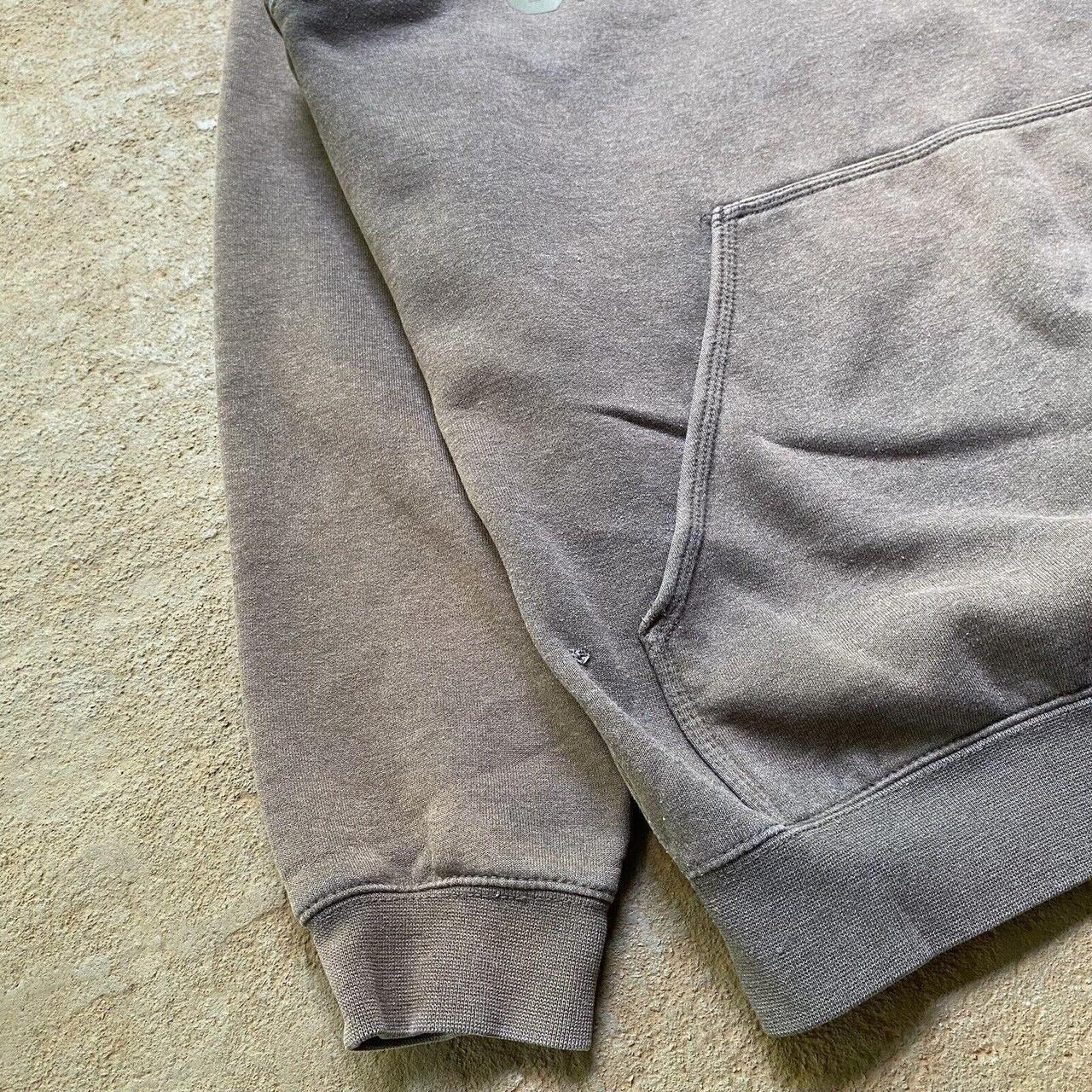 Carhartt Pullover Hoodie Mens Medium Gray Distressed... - Depop
