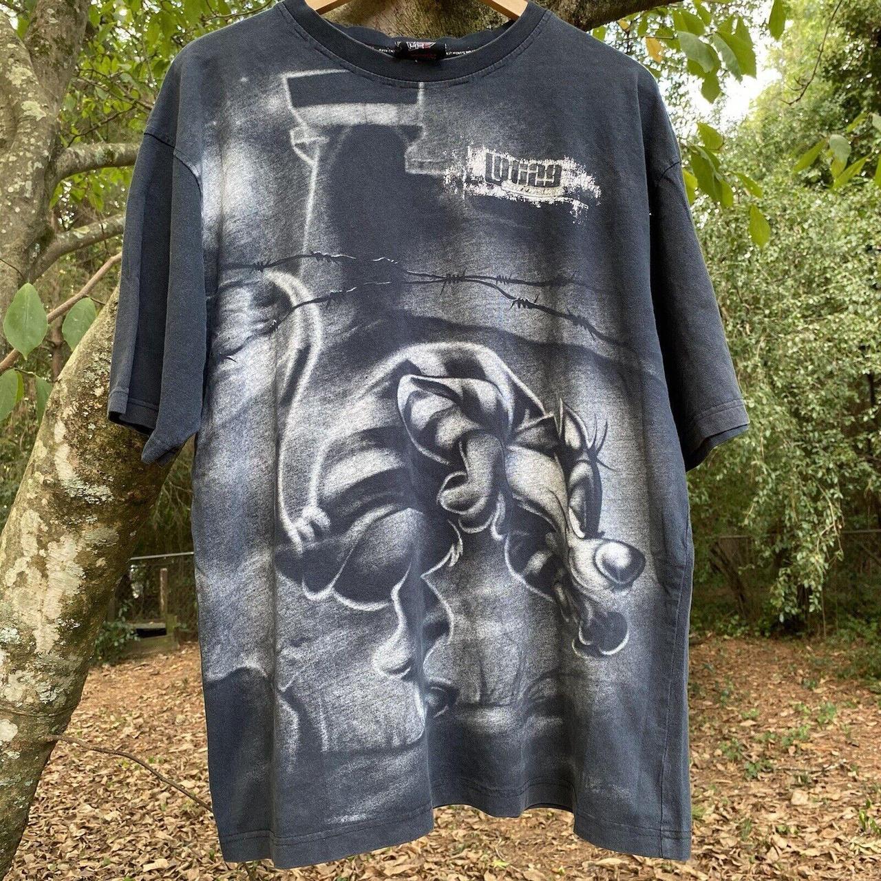 Vintage Lot 29 Looney Tunes Airbrush Tee Mens XXL 2XL - Depop