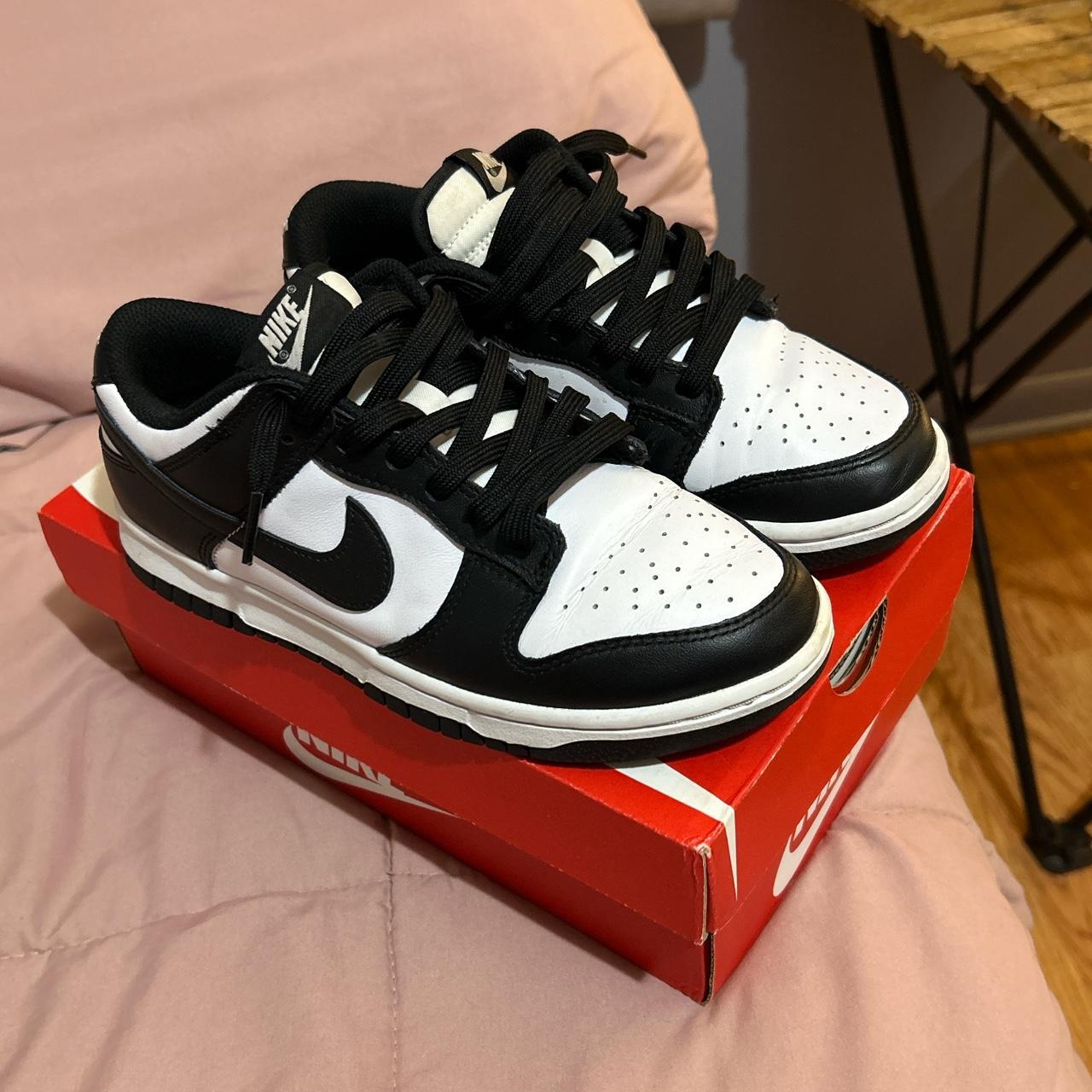 Panda dunks size 7 Women #nike #dunks price firm ️ - Depop