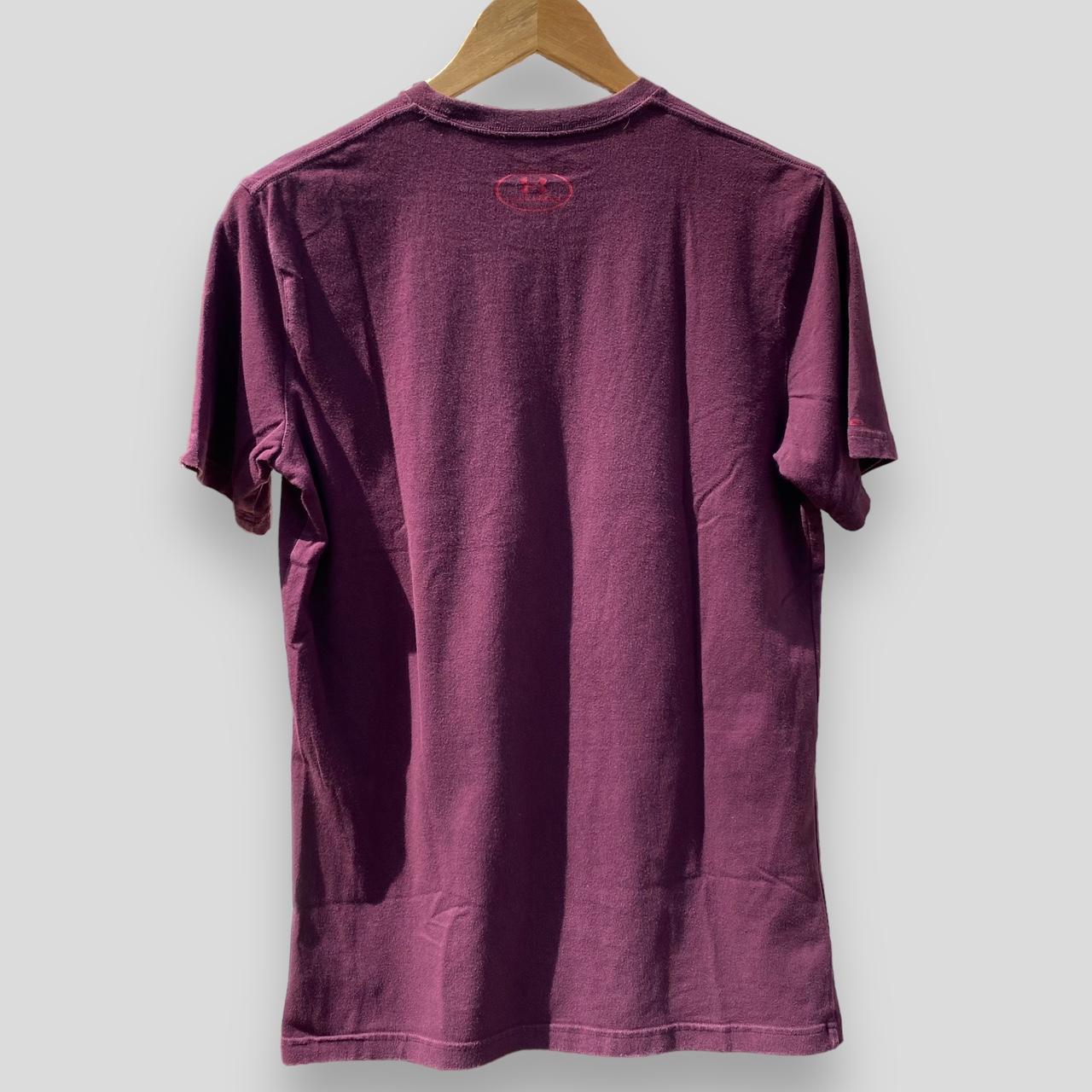 Under Armour Maroon Red T-Shirt Heatgear, charged... - Depop