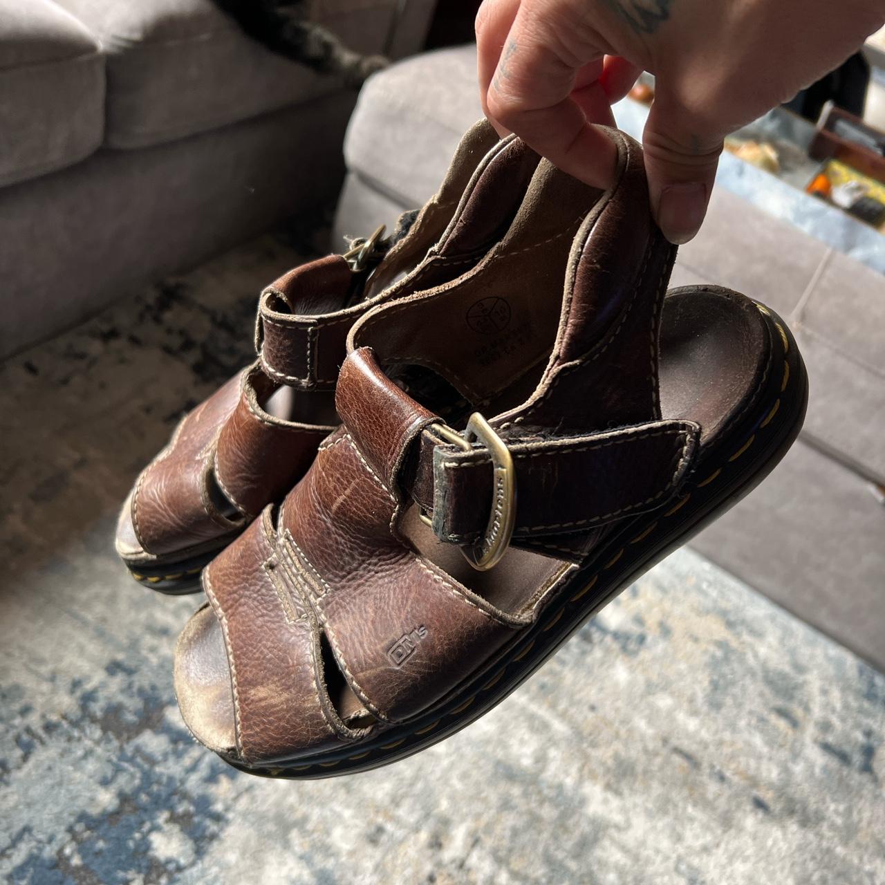 Dr Martens Mens Brown Sandals Depop