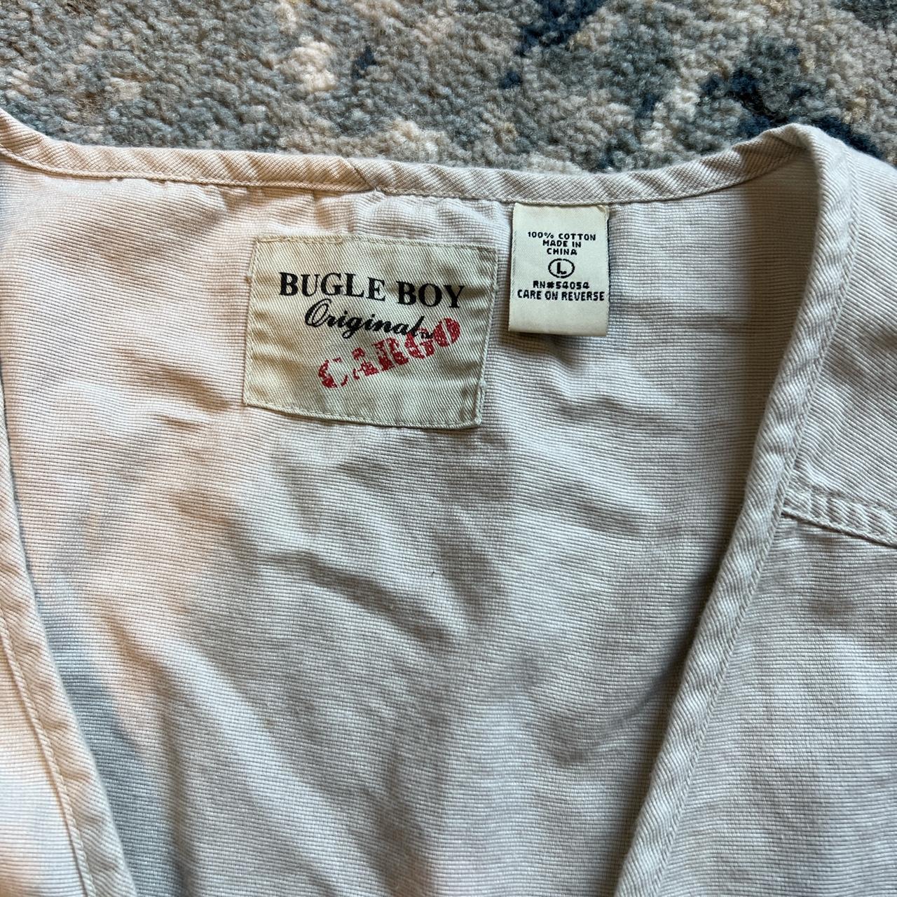 Vintage Original Cargo Bugle Boy Fisherman Vest... - Depop