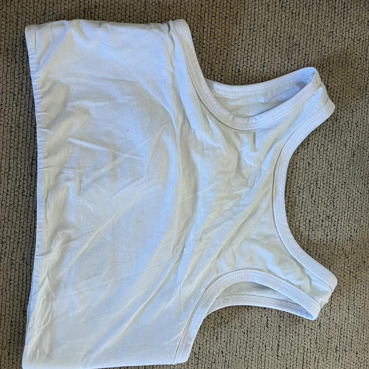 Huji white Chest binder size S - Depop