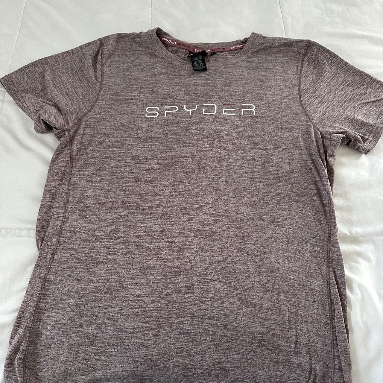 Spyder athletic fit T-Shirt. Size L but can fit a... - Depop