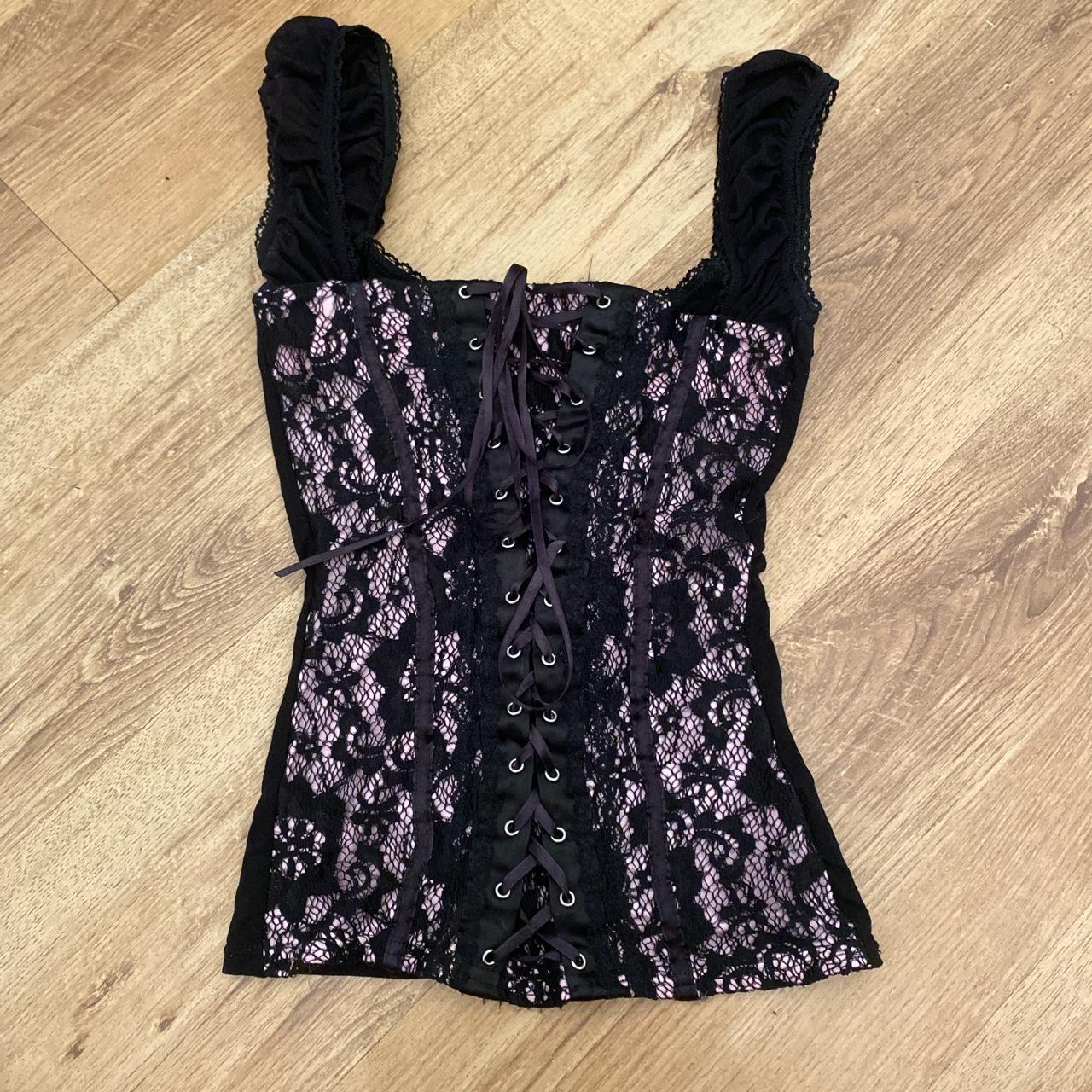 Jane Norman y2k vintage corset top Message before... - Depop