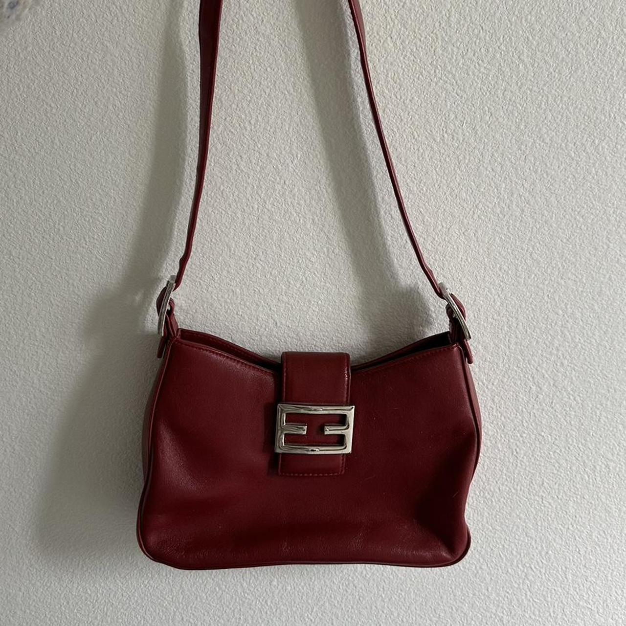 Small red purse 4 compartments 10x7 Adjustable... - Depop