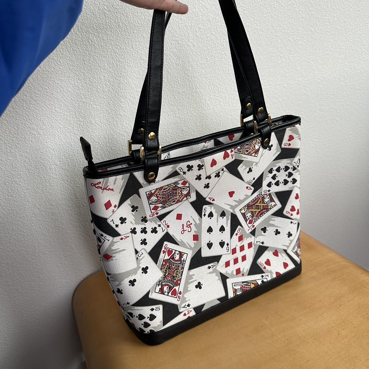 Playing Card purse 13x10” Lulu Guinness brand - Depop